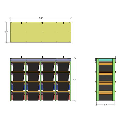Diy Storage Tote Racks Hudsons Timber