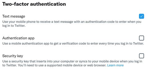 two factor authentication not working on twitter