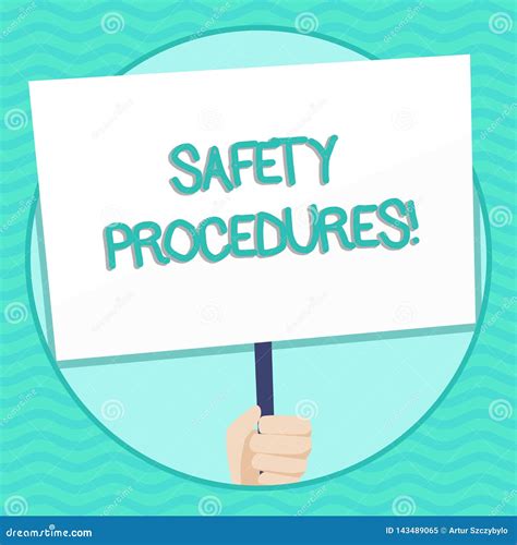 Word Writing Text Safety Procedures Business Concept For Follow Rules