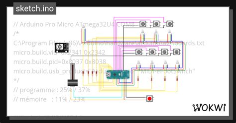 Midi Efootswitch Wokwi Esp32 Stm32 Arduino Simulator