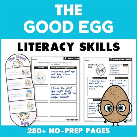 The Good Egg Book Activities Literacy Skills And Story Elements Etsy