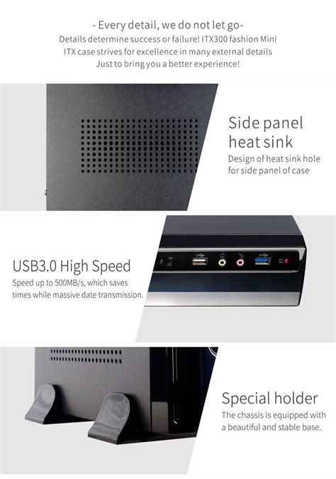 Leadway Itx 미니 Pc 케이스 사무실 산업용 컴퓨터 Htpc 데스크탑 케이스 게임 게이머 슬림 Cff 섀시