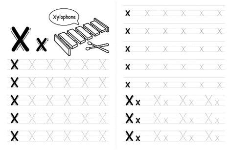 Abc 알파벳 아이들을위한 책 인테리어 추적 그림으로 워크 시트를 작성하는 어린이 프리미엄 벡터 요소 문자 X 0명에 대한 스톡 벡터 아트 및 기타 이미지 Istock