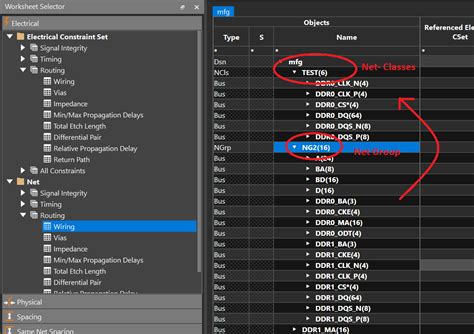 Differnce Between Net Class And Net Group Allegro X Pcb Editor Pcb