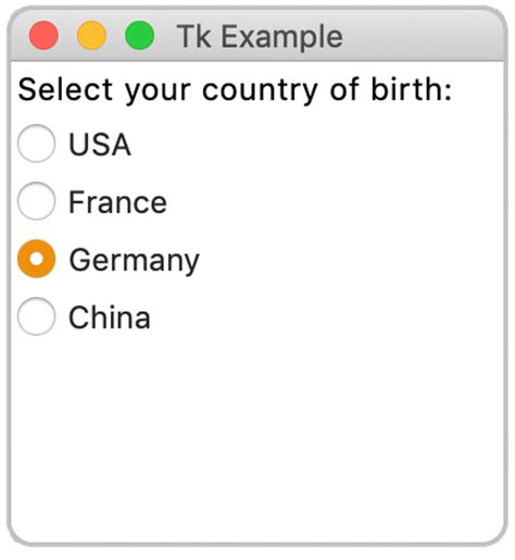 Radiobutton And Checkbutton Widgets In Tkinter