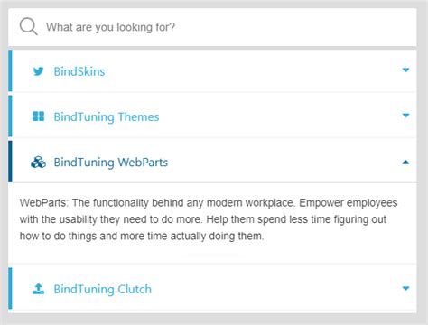 Layout Options Bindtuning Sharepoint Accordion Web Part