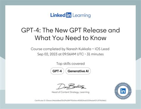 naresh kukkala ~ ios lead architect on linkedin certificate of