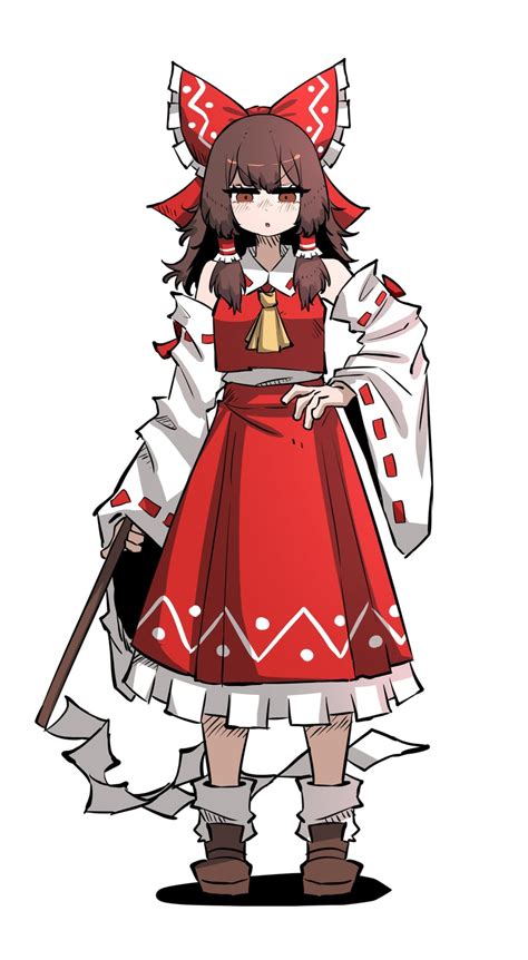 Hakurei Reimu Touhou Drawn By Smugsuriipi Danbooru