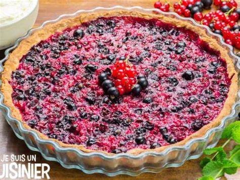 Recettes De Tarte Aux Cassis De Je Suis Un Cuisinier