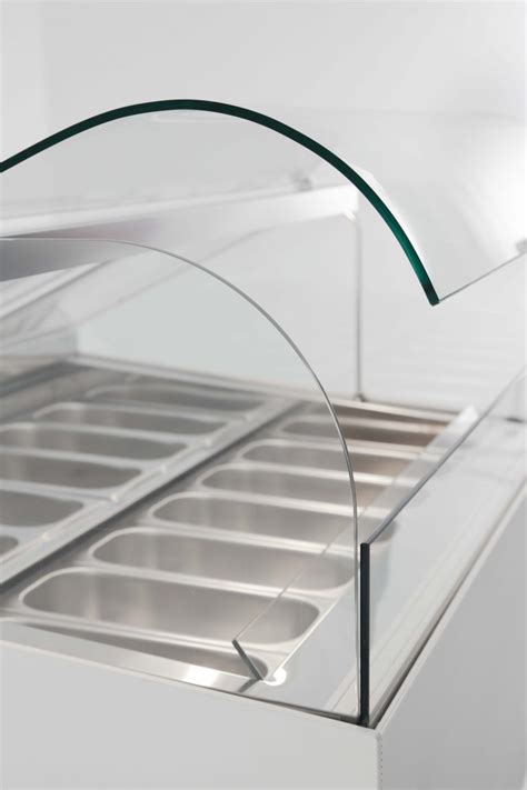 Ciam Ciao Curve Glass Show Case 12 Pan Ice Cream Equipment Specialists
