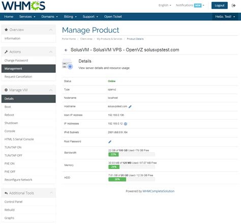 SolusVM Extended VPS For WHMCS ModulesGarden