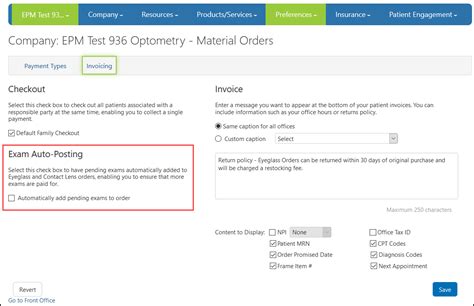 Eyefinity Practice Management 10311 Release Notes