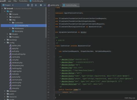 Laravel使用apidoc注解自动生成api接口文档laravel Apidoc Csdn博客