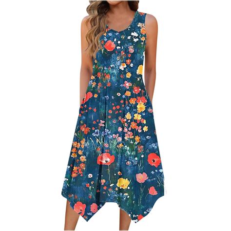 Chaoheng Sleeveless Dresses For Women Casual Casual Summer Dresses For