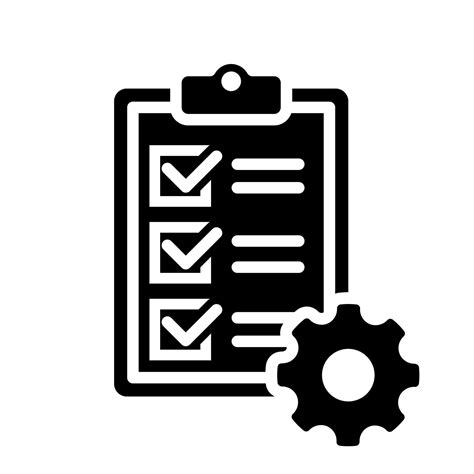 Technical Check List Vector Icon Checklist Clipboard Illustration Sign
