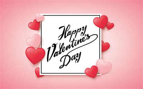 해피 발렌타인 타이 포 그래피 포스터 필기 서 텍스트와 벡터 인사말 카드 디자인 레터링스톡 벡터 2월에 대한 스톡 벡터 아트 및