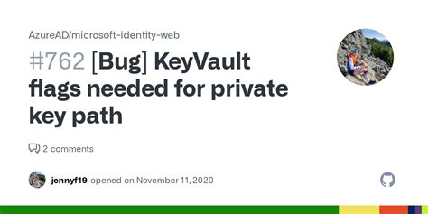 Bug Keyvault Flags Needed For Private Key Path · Issue 762 · Azuread