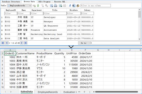 Python：excel とデータベース間のデータ入出力