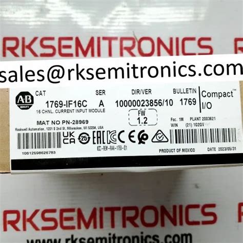1769 If16c Compact I O High Density Analog Input Module At Rs 76000 Allen Bradley Plc In Noida