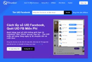 Cách tìm số điện thoại từ UID Facebook miễn phí trên website