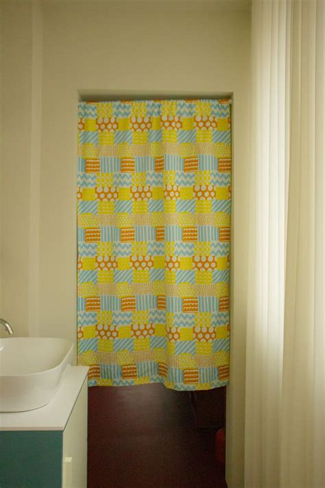 라타탐 드로잉 패치워크 커튼 2 Color 2 Size