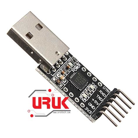 Usb 20 To Ttl Uart Cp2102 6pin Module With Dtr Pin Uruktech