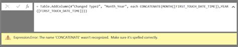 Solved Expression Error The Name Concatenate Wasnt Re