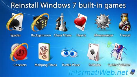 reinstall built in games on windows 7 professional edition windows tutorials informatiweb