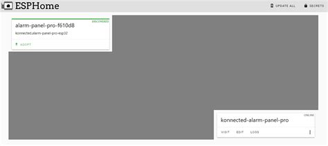 Alarm Panel Pro Keeps Appearing As Adoptable Despite Being Configured