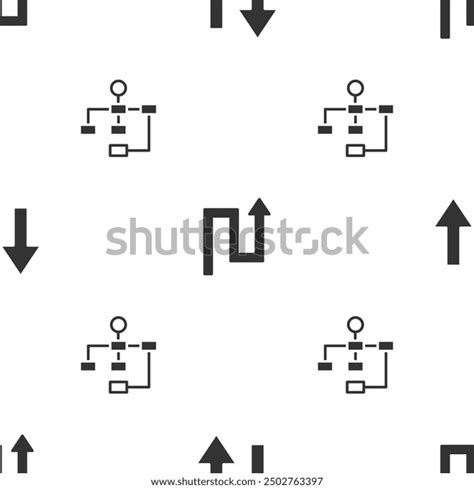 Set Arrow Hierarchy Organogram Chart On Stock Vector Royalty Free