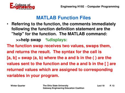 Matlab Script And Function Files Ppt Download