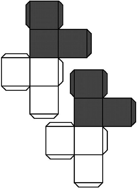 Cube Net Template Clipart Best