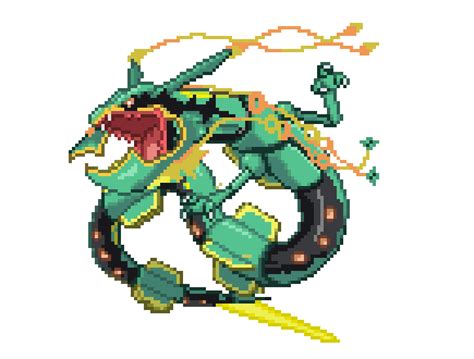 Mega Rayquaza Pixel Artmega Rayquaza Png