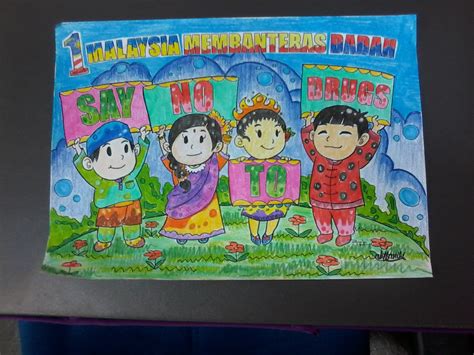 Seni Doodles Pertandingan Melukis Poster Dan Mewarna
