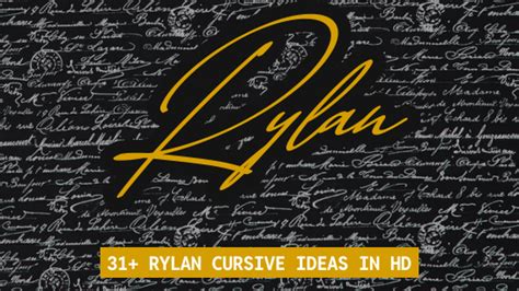 Rylan In Cursive ⚡ 100 Signature Ideas 2026