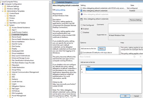 Information Unable To Rdp To Virtual Machine Credssp