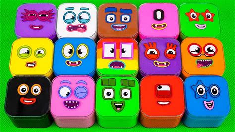 Looking Numberblocks Alphabet Lore With Squa Suitcase Donut Clay Coloring Satisfying Video