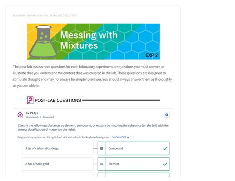 E Post Lab Questions Exported For Jeanne Chua On Sat Sep GMT The Post Lab