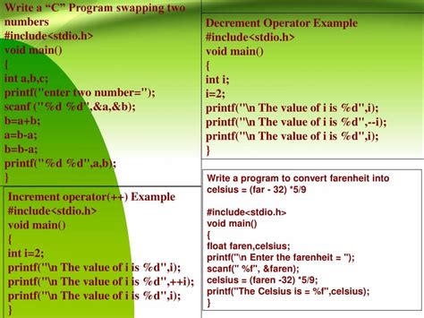 Control And Looping Statements In C Powerpoint Slides Learnpick India