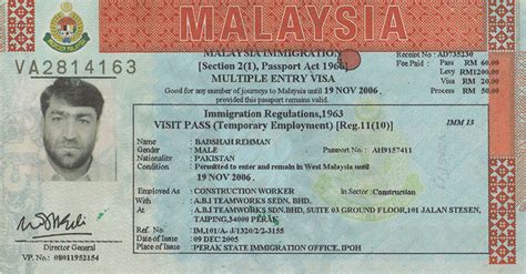 Temporary Employment Pass Malaysia Amelia Graham