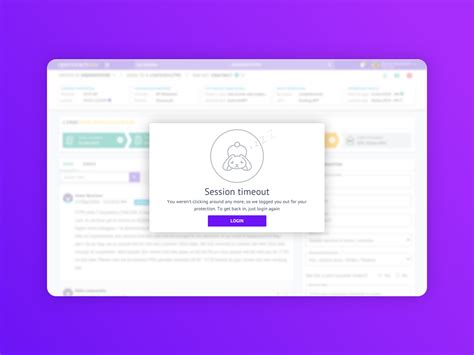 Session Timeout Screen By Prakasam Mathaiyan On Dribbble