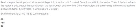 Solved Read Integers From Input And Store Each Integer Into