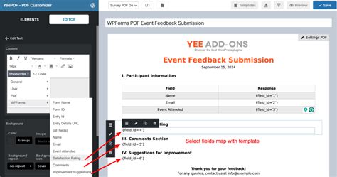 wpforms mapping field with pdf template pdf wordpress plugin for
