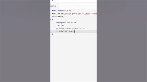 Set Bits Using Macros In C Interviewquestions Coding