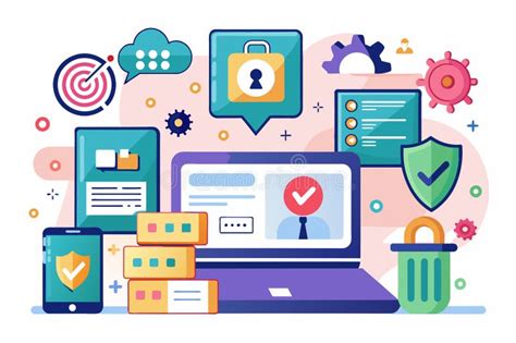 This Visual Represents Current Secure Data Entry Practices In A Digital Environment Focused On