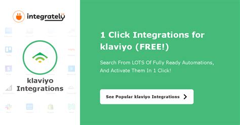Klaviyo Integrations 204 1 Click Integrations