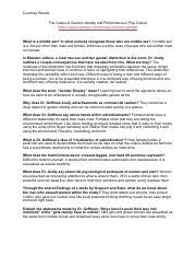 The Codes Of Gender Identity Performance In Pop Culture Pdf Courtney Woods The Codes Of Gender