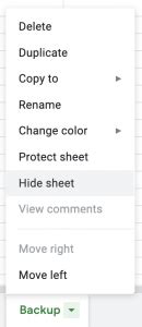 How To Hide Tab From Certain Users In Google Sheets
