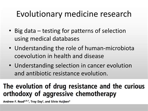 Ppt Evolutionary Medicine Understanding Health Through Evolutionary