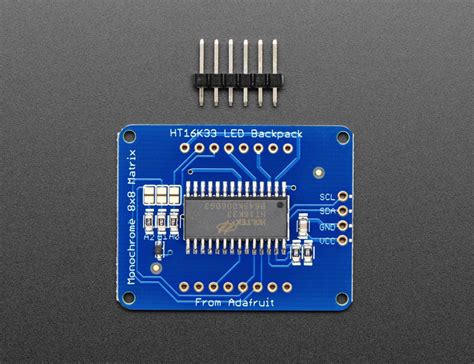New Products Adafruit Backpacks For 7 Segment 12″ 8×8 Led Matrix Adafruit Industries
